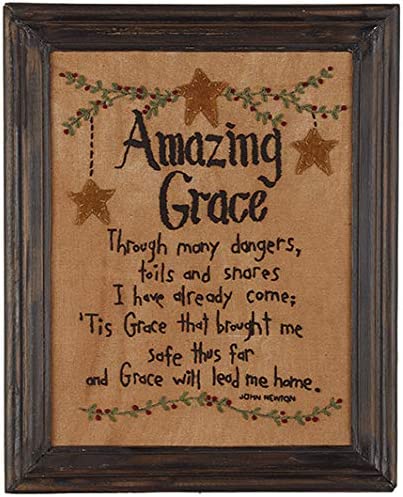 Country House Collection 11"x13.5" Amazing Grace Sampler Wall Frame #9 ...